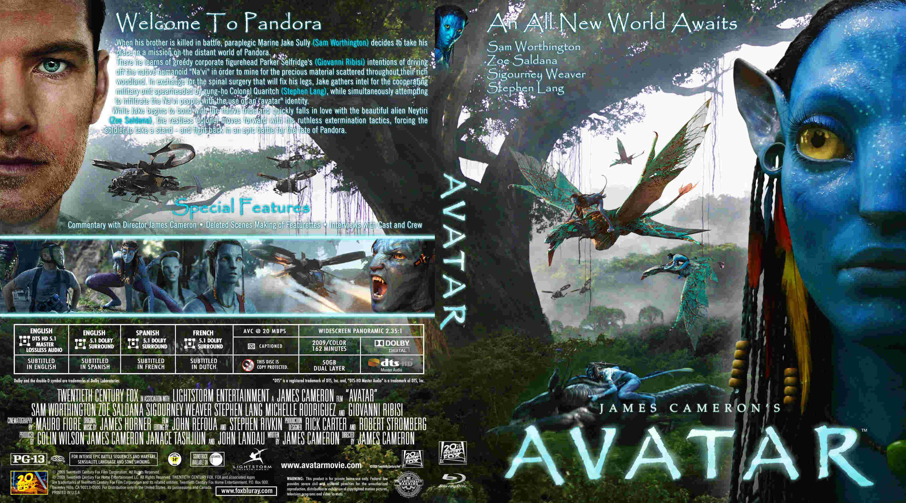 Radar Vendas: Capas DVD e Blu-Ray Avatar